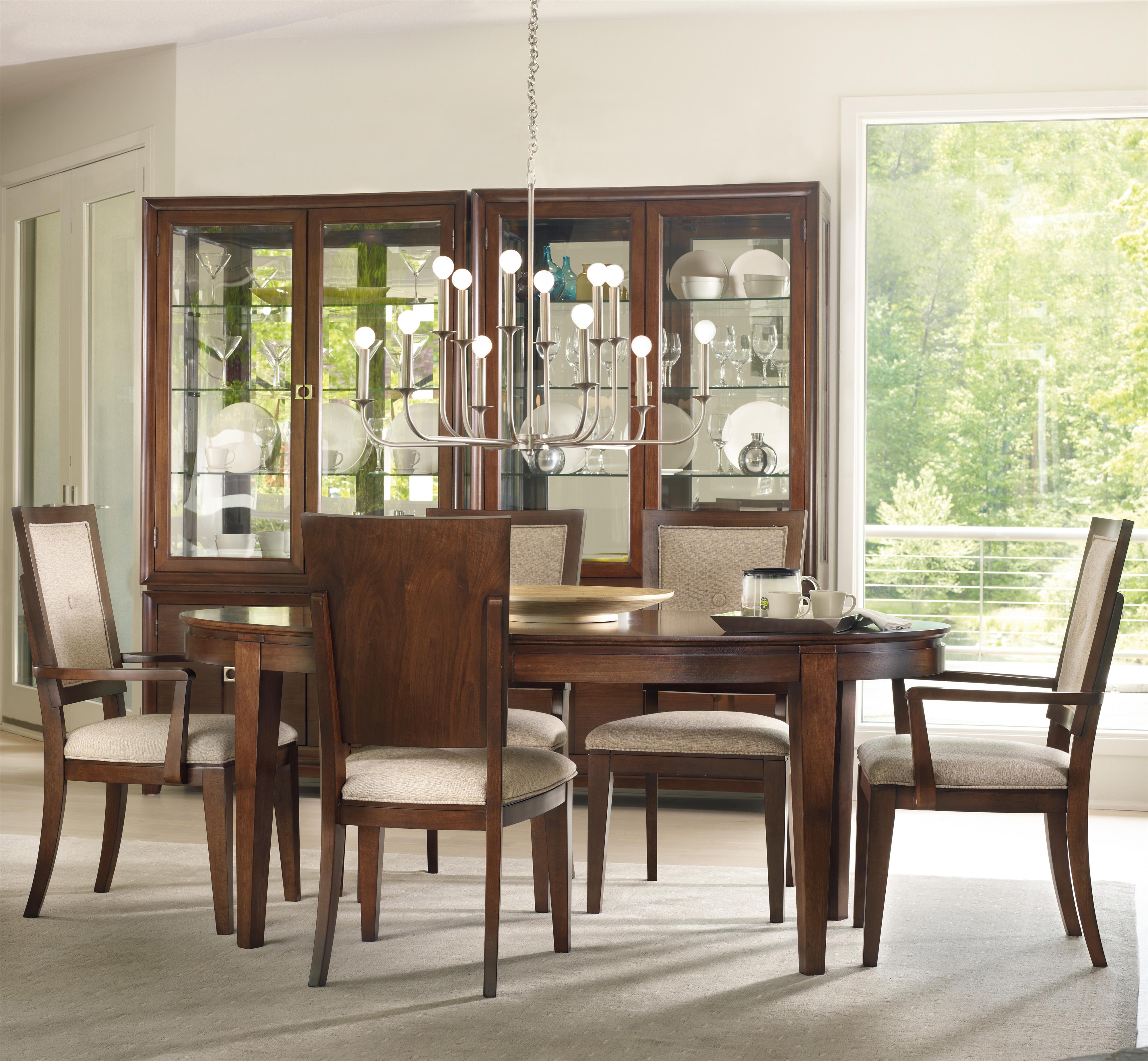 Hooker Furniture Felton Dining Arm Chair with Button-Tufted Back ...